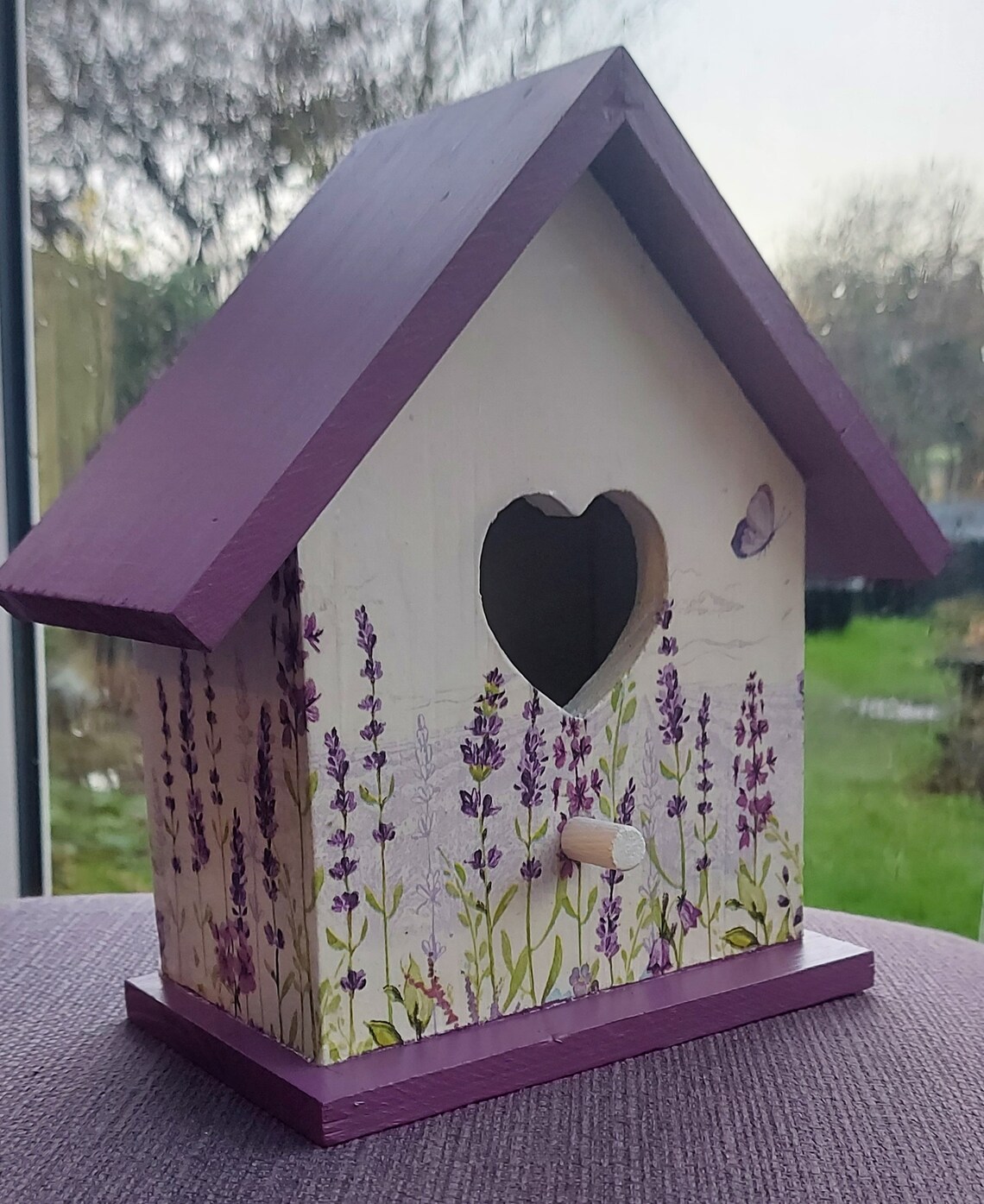 Bird House Bird Box Decoupaged Bird House Garden Decorative - Etsy
