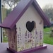 Bird House, Bird Box, Decoupaged Bird House, Garden Decorative Bird ...