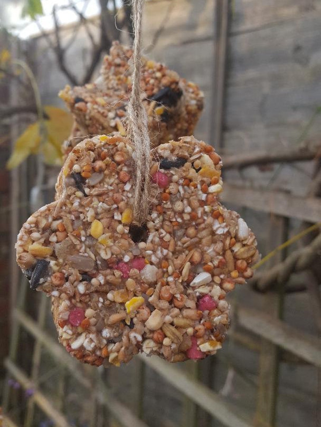 4 X Hanging Bird Seed Feeder - Garden Tree Ornament Set of 4 - Etsy