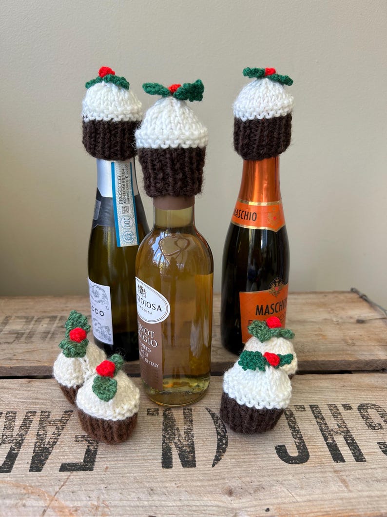 Hand Knitted Christmas Pudding Cosy, Lindt, Ferrero Rocher, Knitted ...