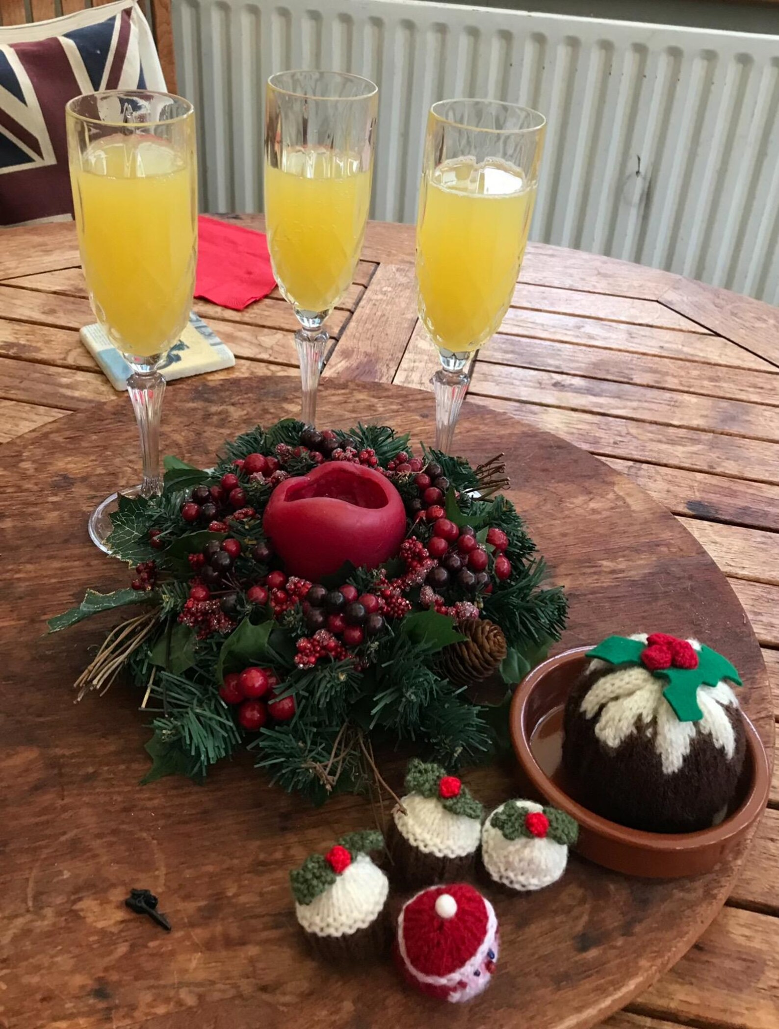 Hand Knitted Christmas Pudding Cosy, Lindt, Ferrero Rocher, Knitted ...