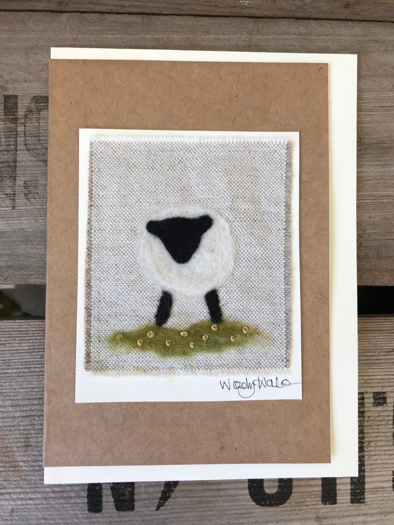Hand Felted Greeting Cards, Needle Felt, Textile Cards, Felt Cards ...