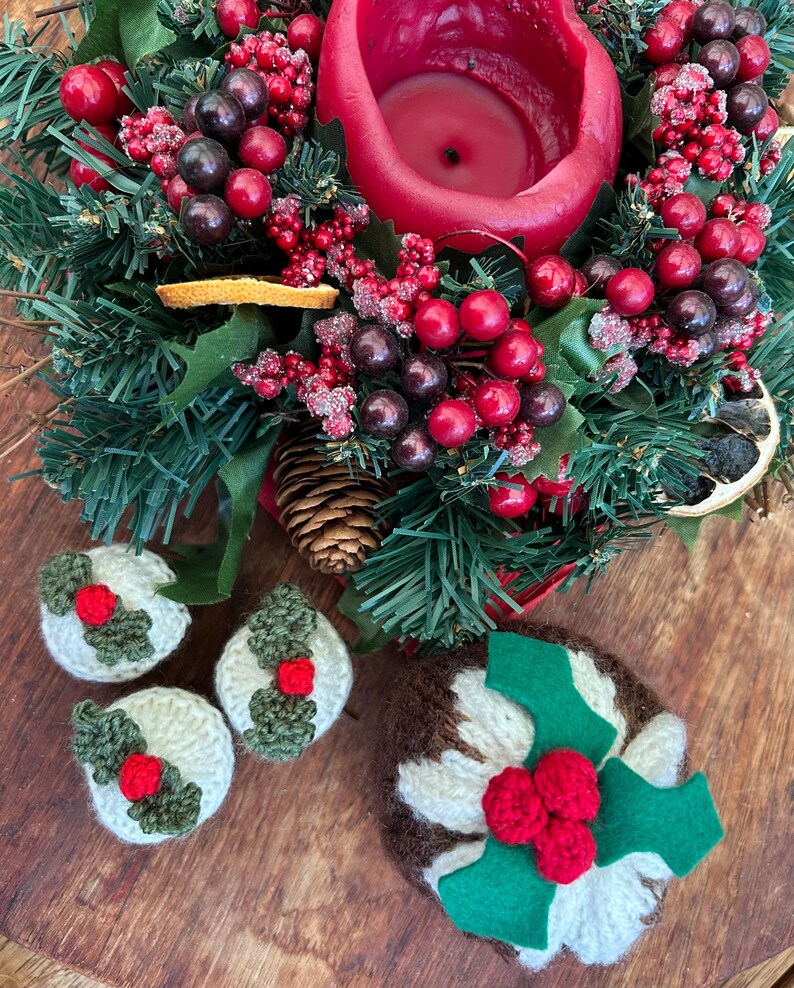 Hand Knitted Christmas Pudding Cosy, Lindt, Ferrero Rocher, Knitted ...