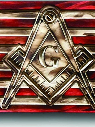 Masonic Wood Flag or Concealment Box - Etsy