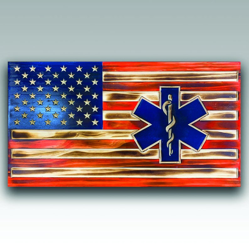 Medical Wood Flag or Concealment Box - Etsy