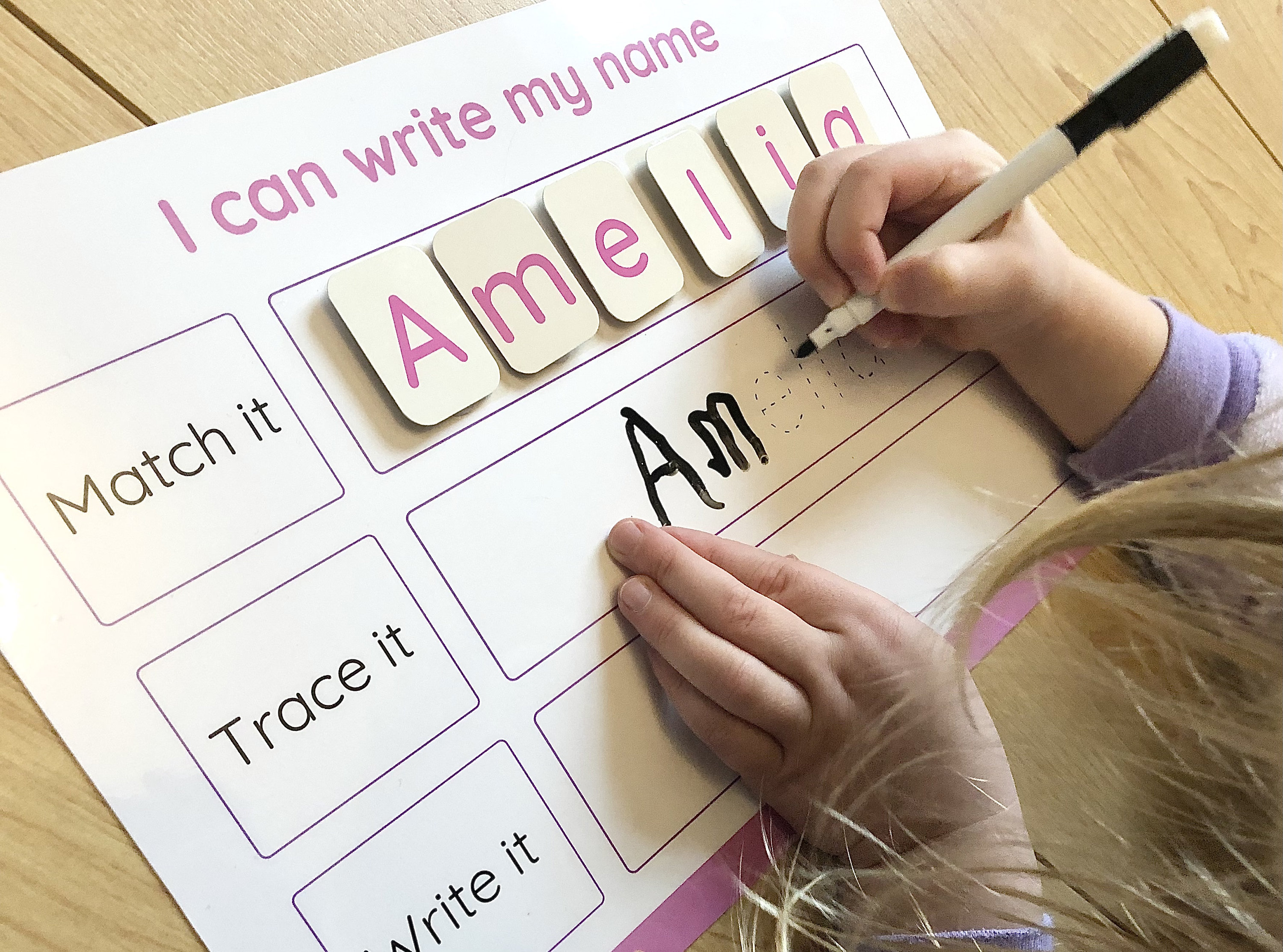 Name Writing Learning Mat Preschool and Early Years EYFS Education ...
