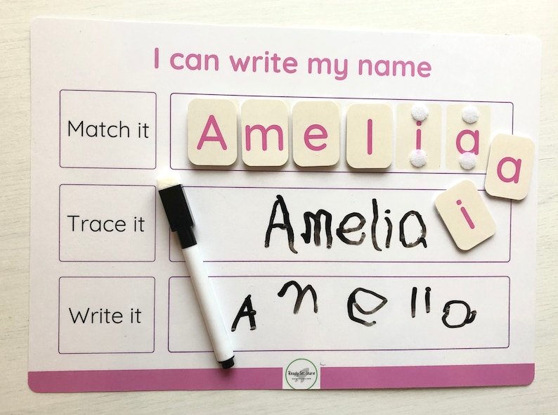 Name Writing Learning Mat Preschool and Early Years EYFS Education ...