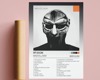 MF Doom Operation Doomsday Album Poster, MF Doom Poster, MF Doom Print ...