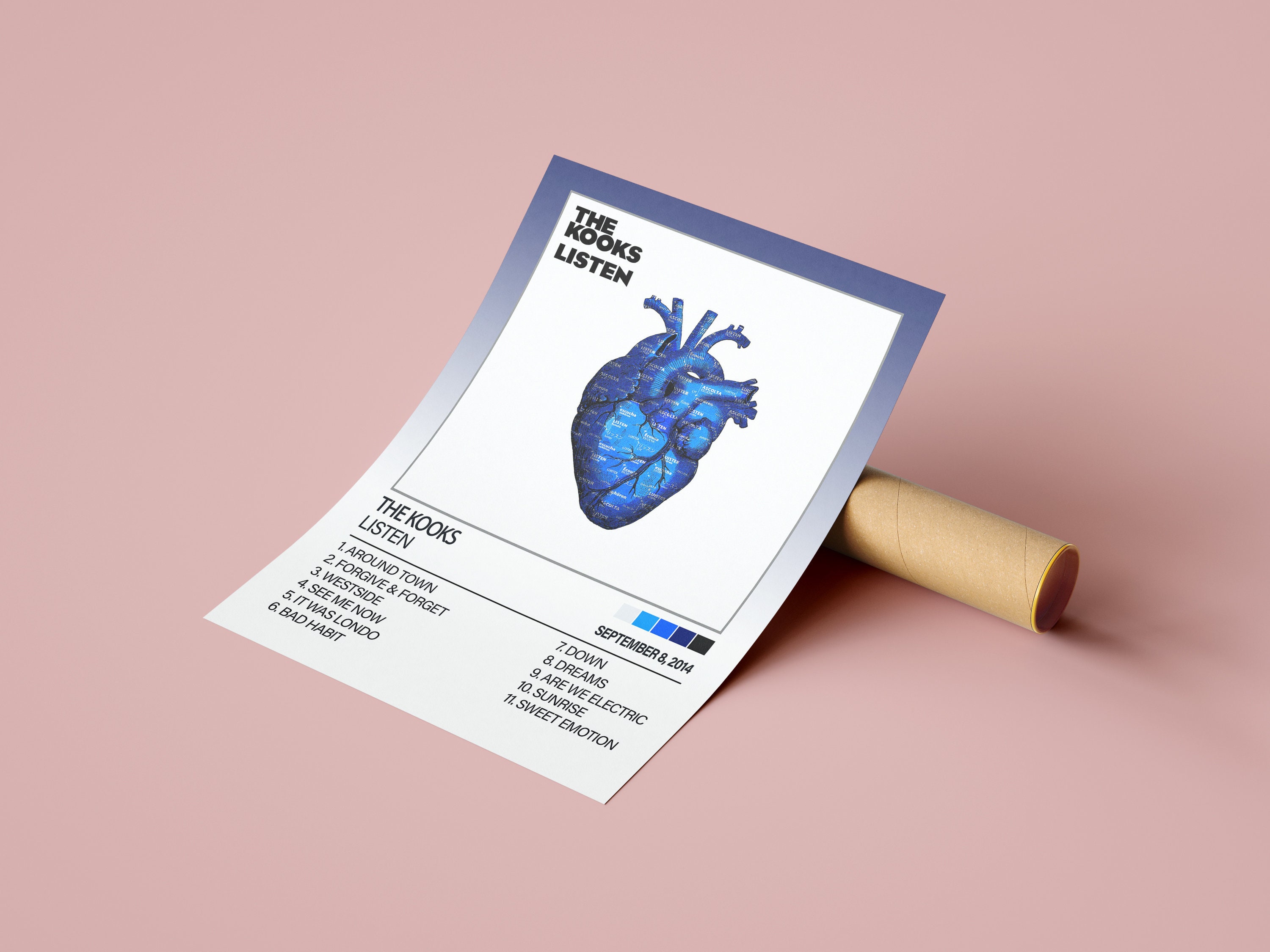 The Kooks Poster Listen Album Cover Poster Poster Print - Etsy