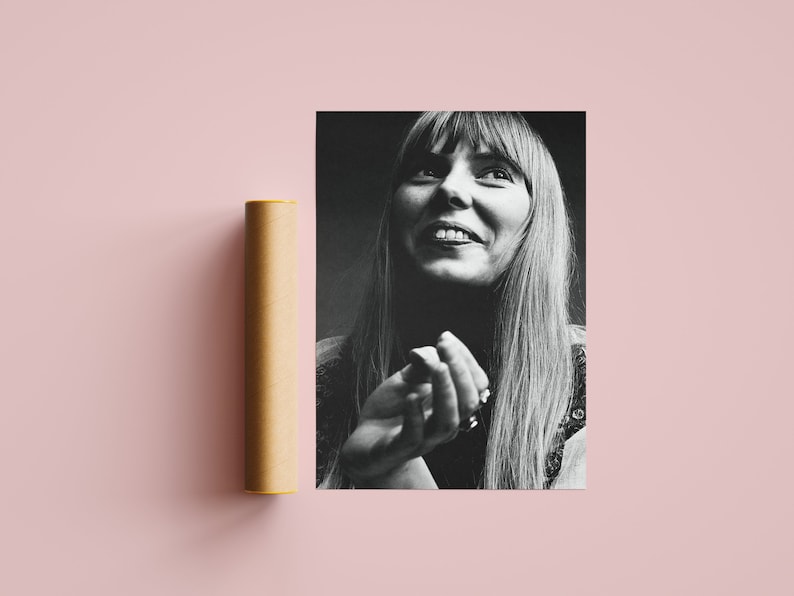 Joni Mitchell Poster/joni Mitchell Art Print/vintage Music Poster - Etsy