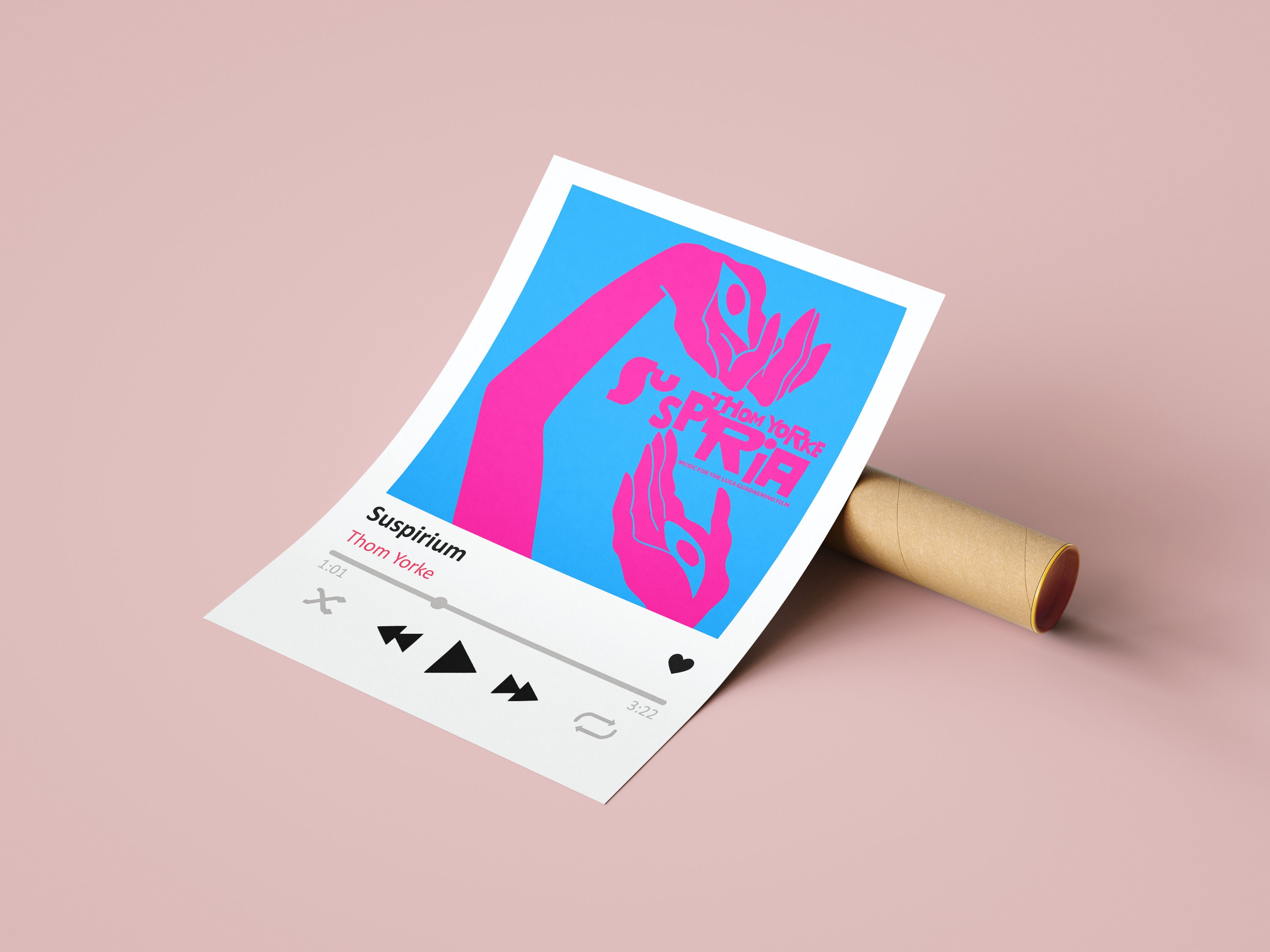 CUSTOM Music Player Poster, Music App, Music Player Print, Album ...