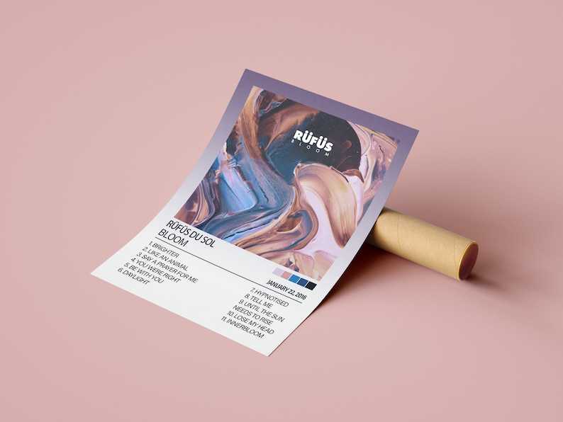 Rufus Du Sol Poster, Bloom Poster, Rufus Du Sol Tracklist Album Cover ...