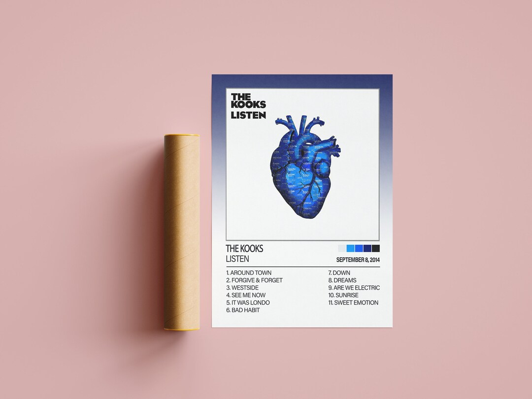 The Kooks Poster, Listen Album Cover Poster, Poster Print, Music Album ...