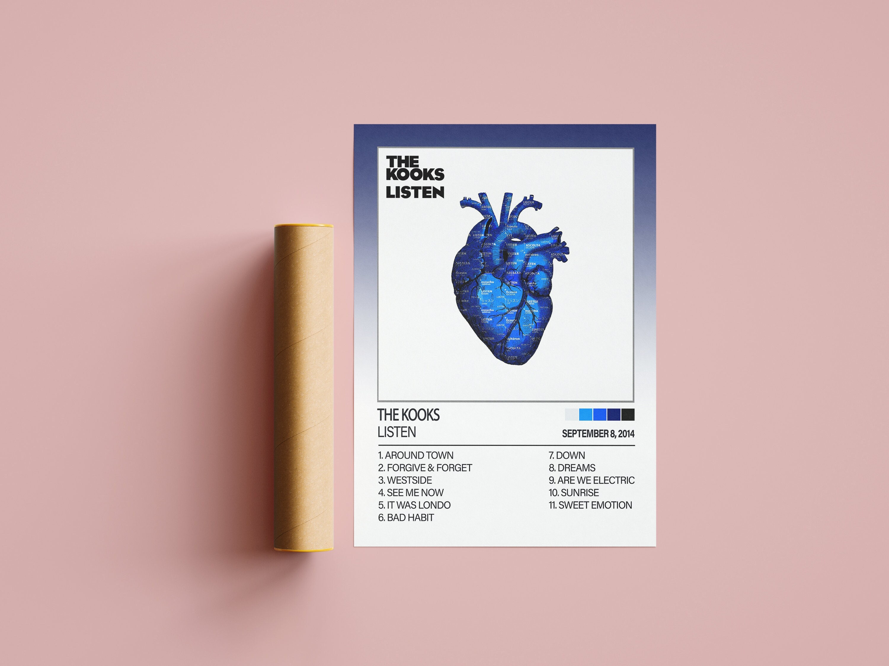 The Kooks Poster, Listen Album Cover Poster, Poster Print, Music Album ...