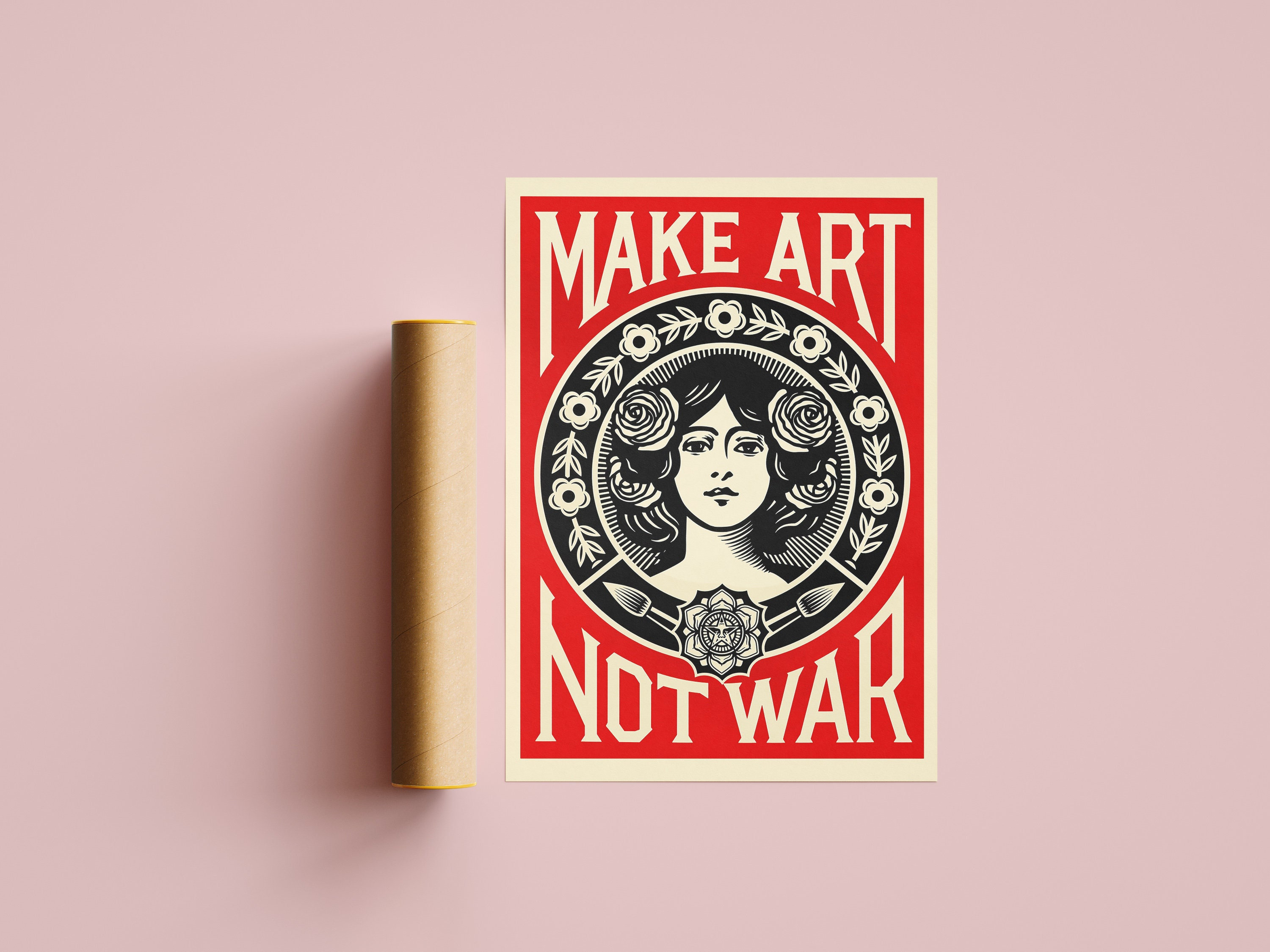 Obey Make Art Not War Wallpaper