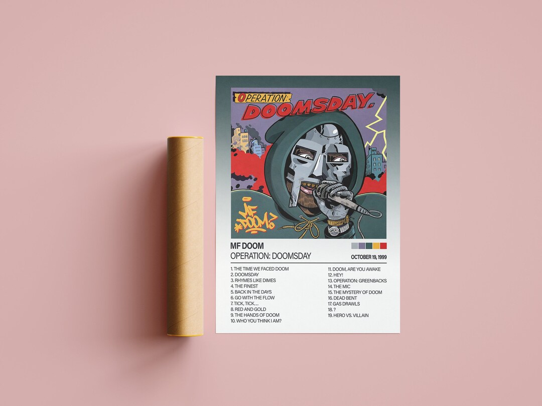 MF Doom Operation Doomsday Album Poster, MF Doom Poster, MF Doom Print ...