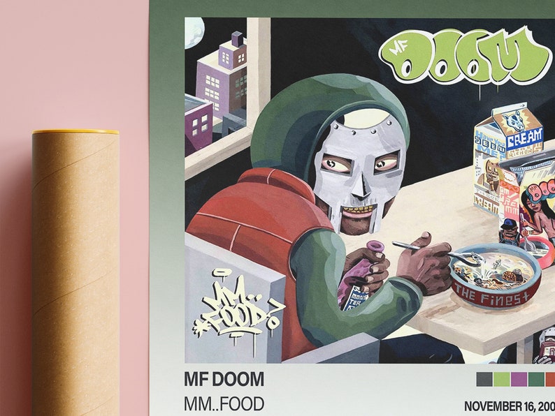 MF Doom Mm..food Poster, MF Doom Poster, MF Doom Print, Album Cover ...
