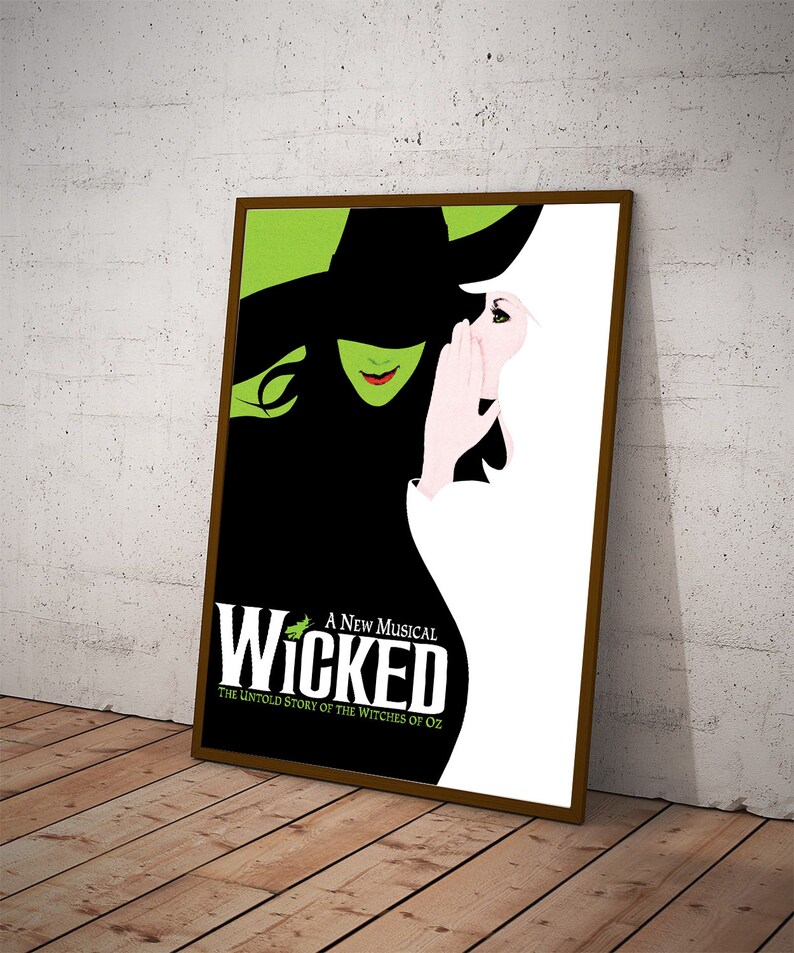 Wicked Poster, Wicked Art Print, Wicked Musical - Etsy