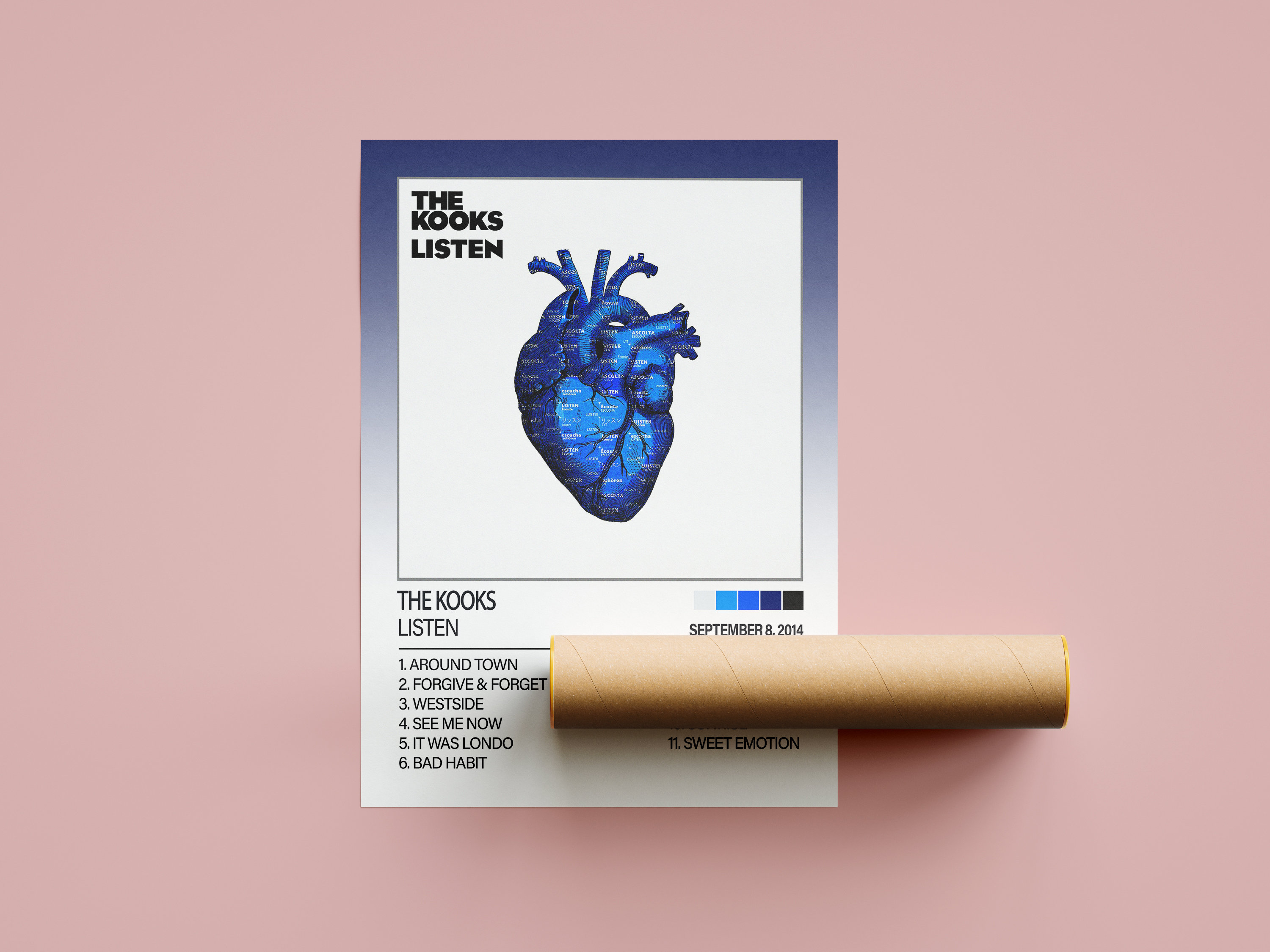 The Kooks Poster, Listen Album Cover Poster, Poster Print, Music Album ...