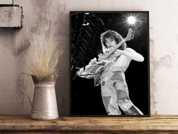 Eddie Van Halen Poster / Eddie Van Halen Print / Retro Poster | Etsy