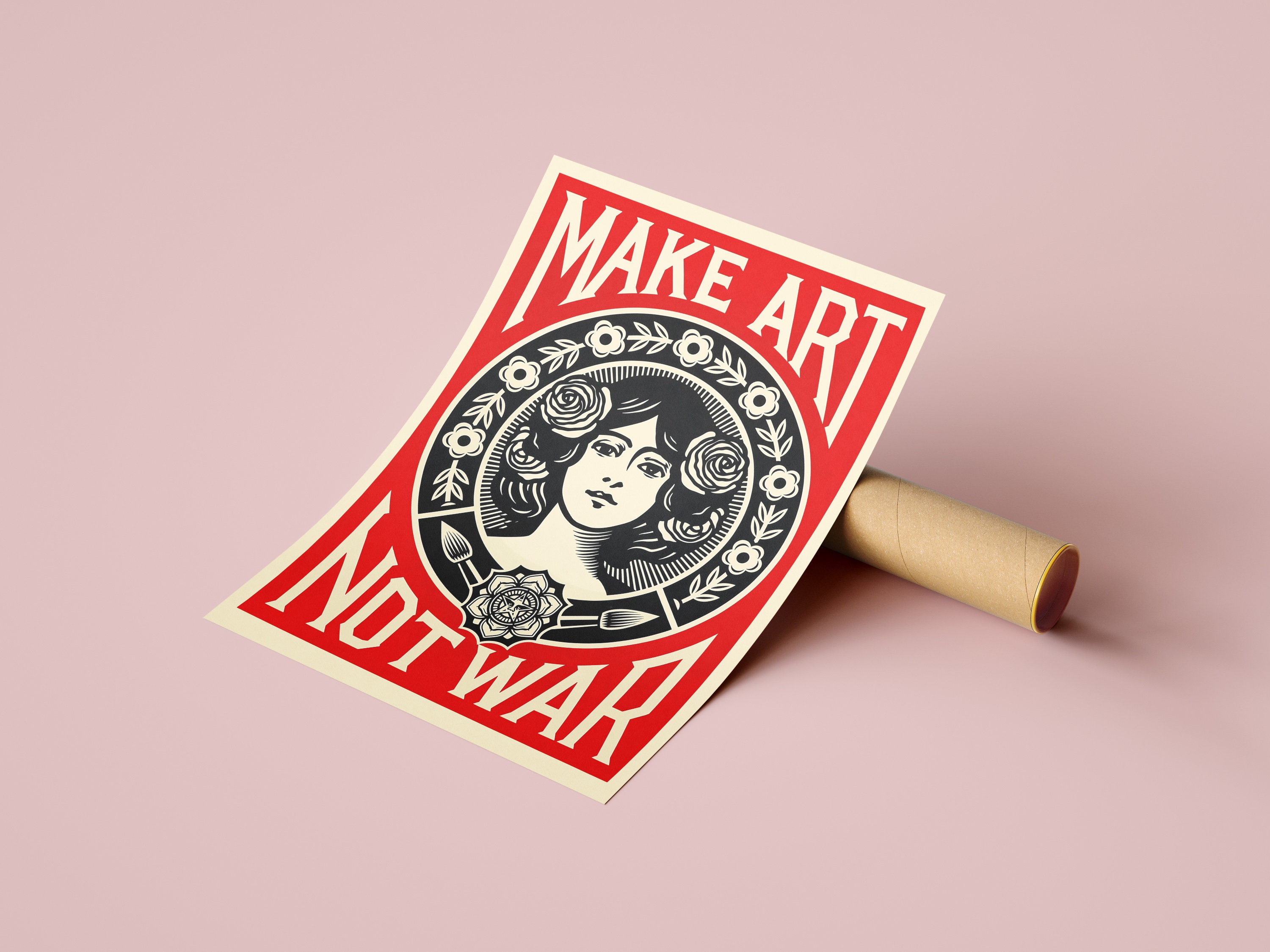 Make Art Not War Poster / Make Art Not War Print / Vintage Photo - Etsy