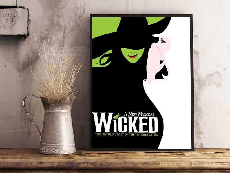 Wicked Poster, Wicked Art Print, Wicked Musical - Etsy