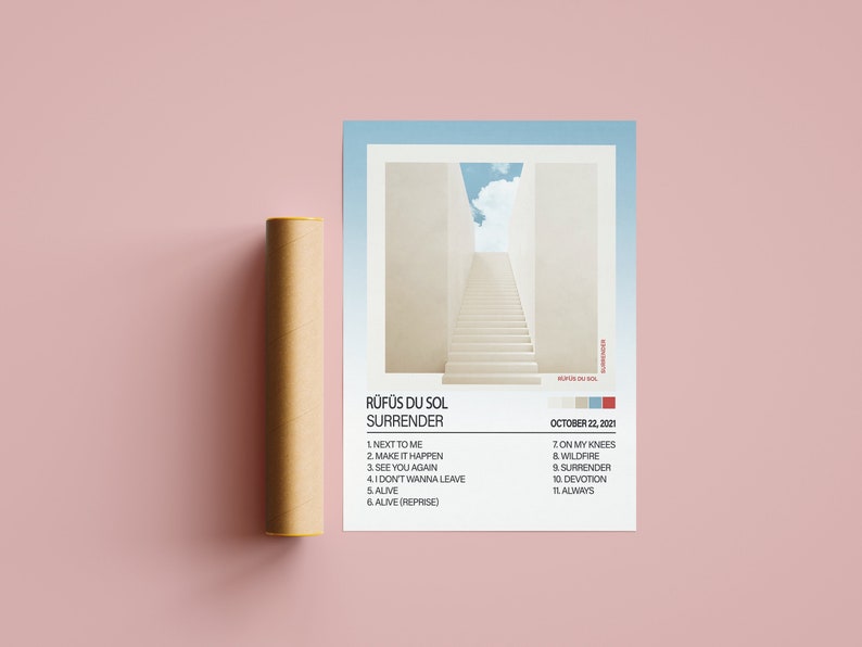 Rufus Du Sol Poster, Surrender Poster, Rufus Du Sol Tracklist Album ...