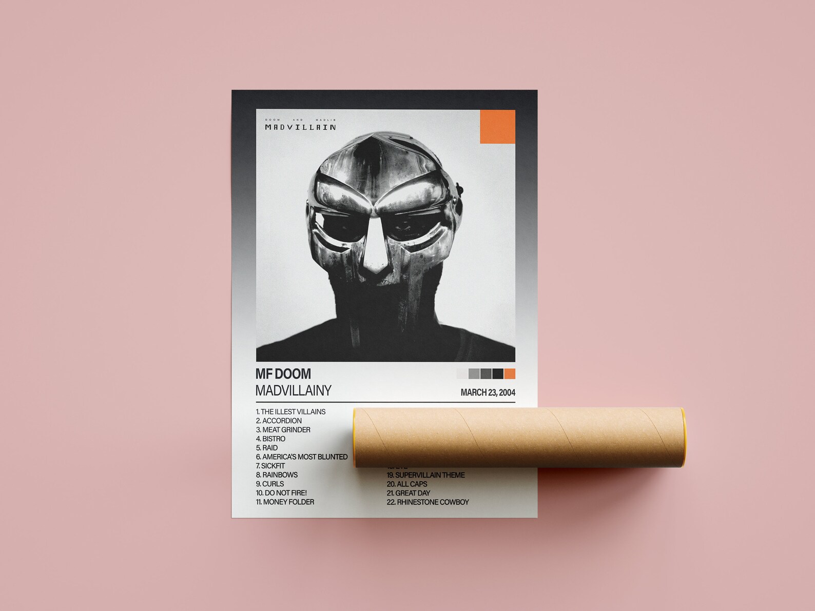 MF Doom Madvillainy Album Poster, MF Doom Poster, MF Doom Print, Album Cover Poster, Music ...