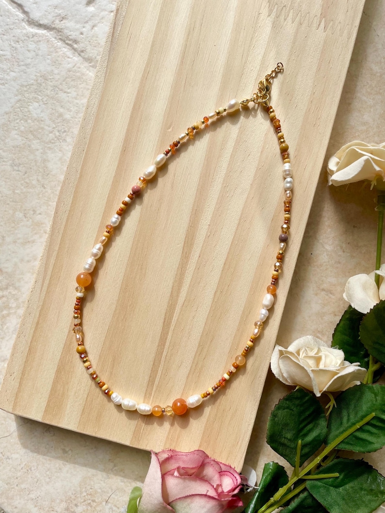 Aruba-handmade Colorful Pearl Necklace Made of Freshwater Pearls/gift ...