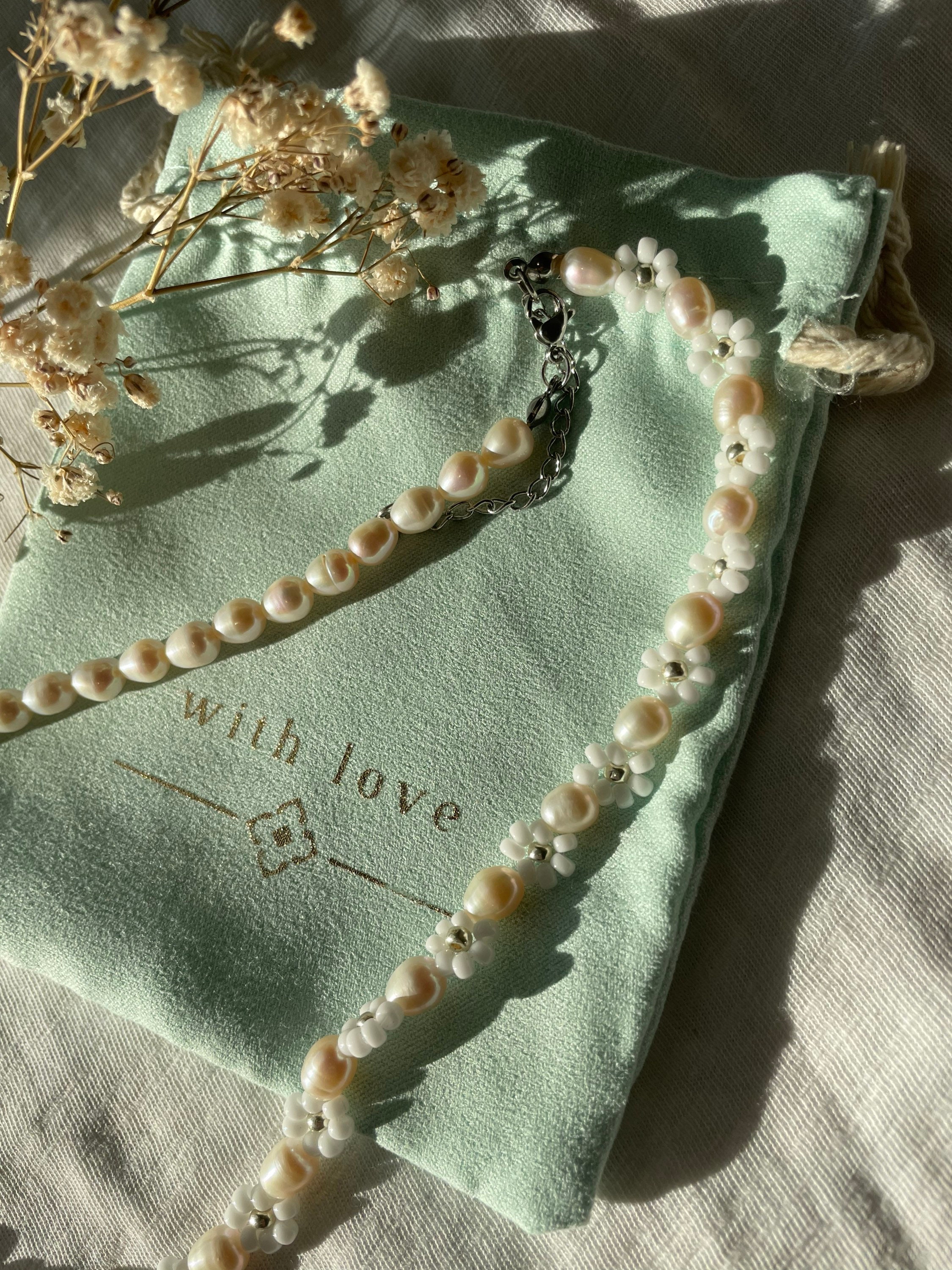 gut Garn Stärken handgemachte perlenkette Patent Schwan Koordinate