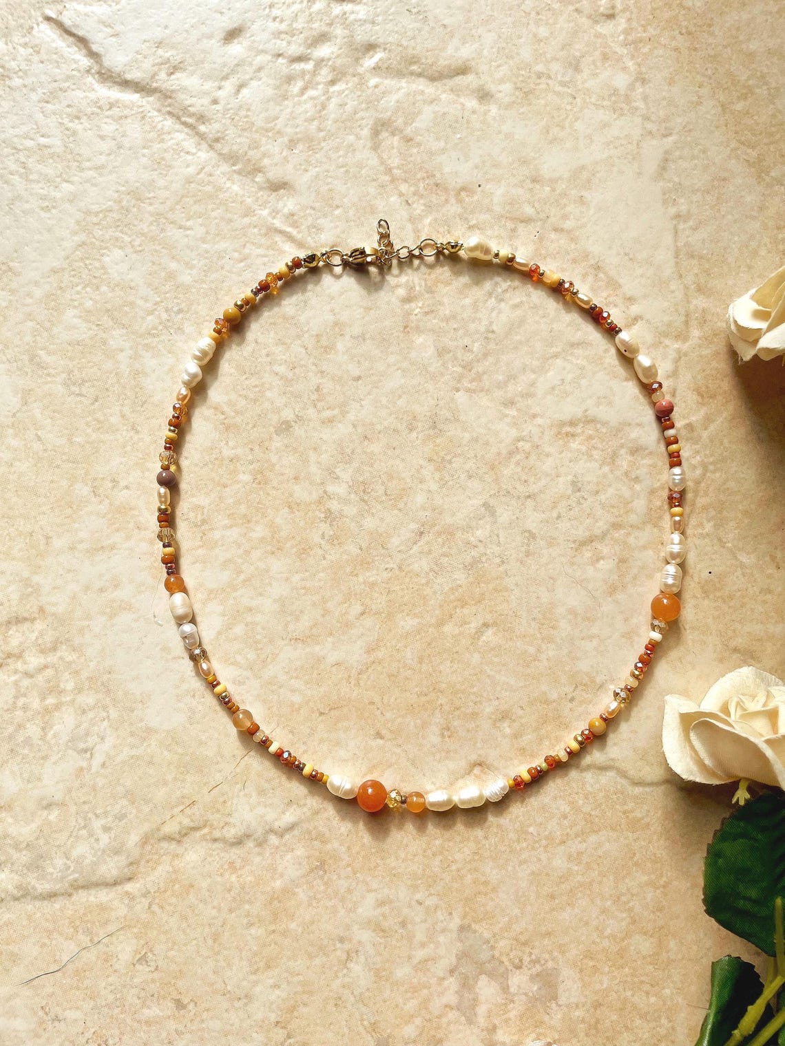 Aruba-handmade Colorful Pearl Necklace Made of Freshwater Pearls/gift ...