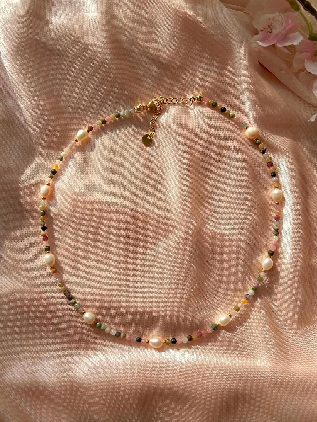 Luxury Collection - Aruba Handmade Pearl Necklace Made of Tourmalines ...