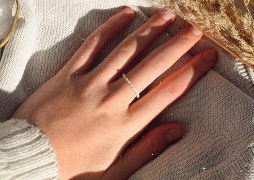 Handmade & Delicate Pearl Ring Made of Freshwater Pearls/mini ...