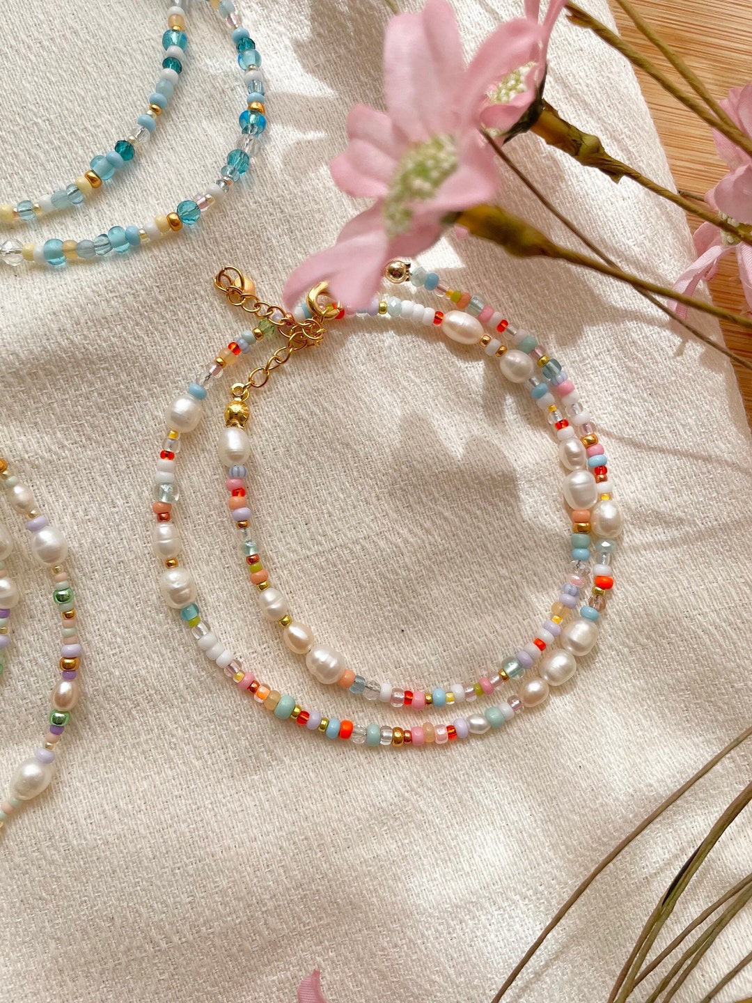 Aruba Handmade Colorful Freshwater Pearl Necklace/ Colorful Necklace ...