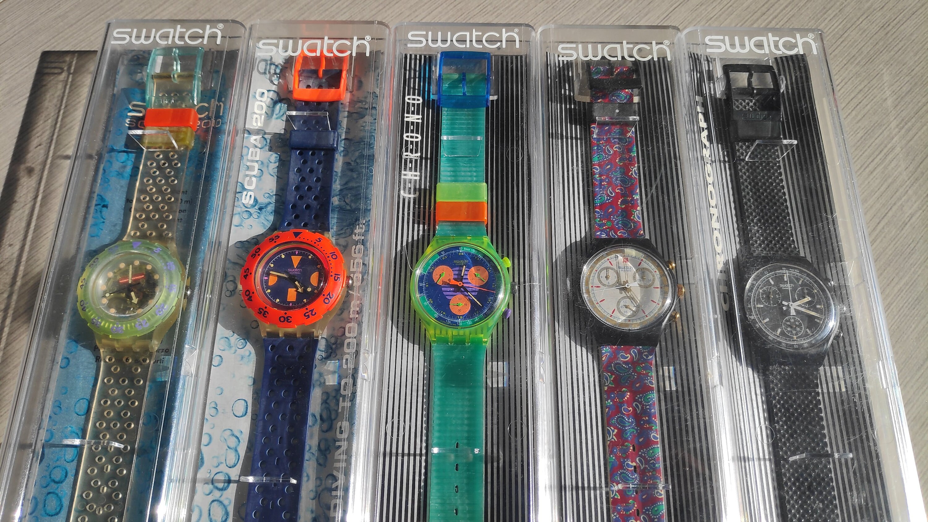 Five Piece Swatch Watch 1990's Collection - Etsy