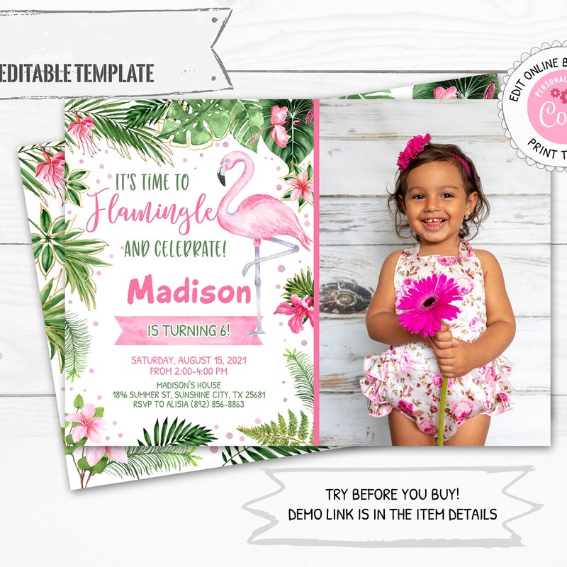 Flamingo Birthday - Etsy