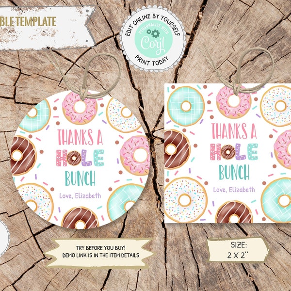 Donut Thank You - Etsy