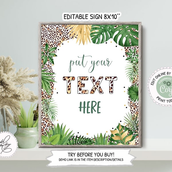 Leopard Party Decorations - Etsy