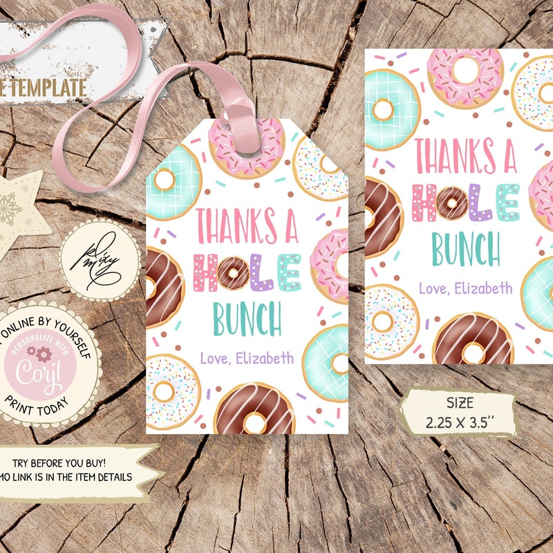 Donut Party Favor - Etsy