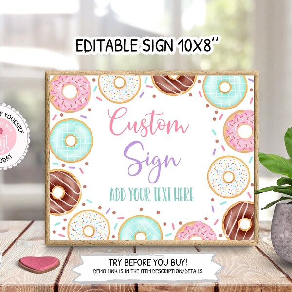 Doughnut Shop Sign - Etsy