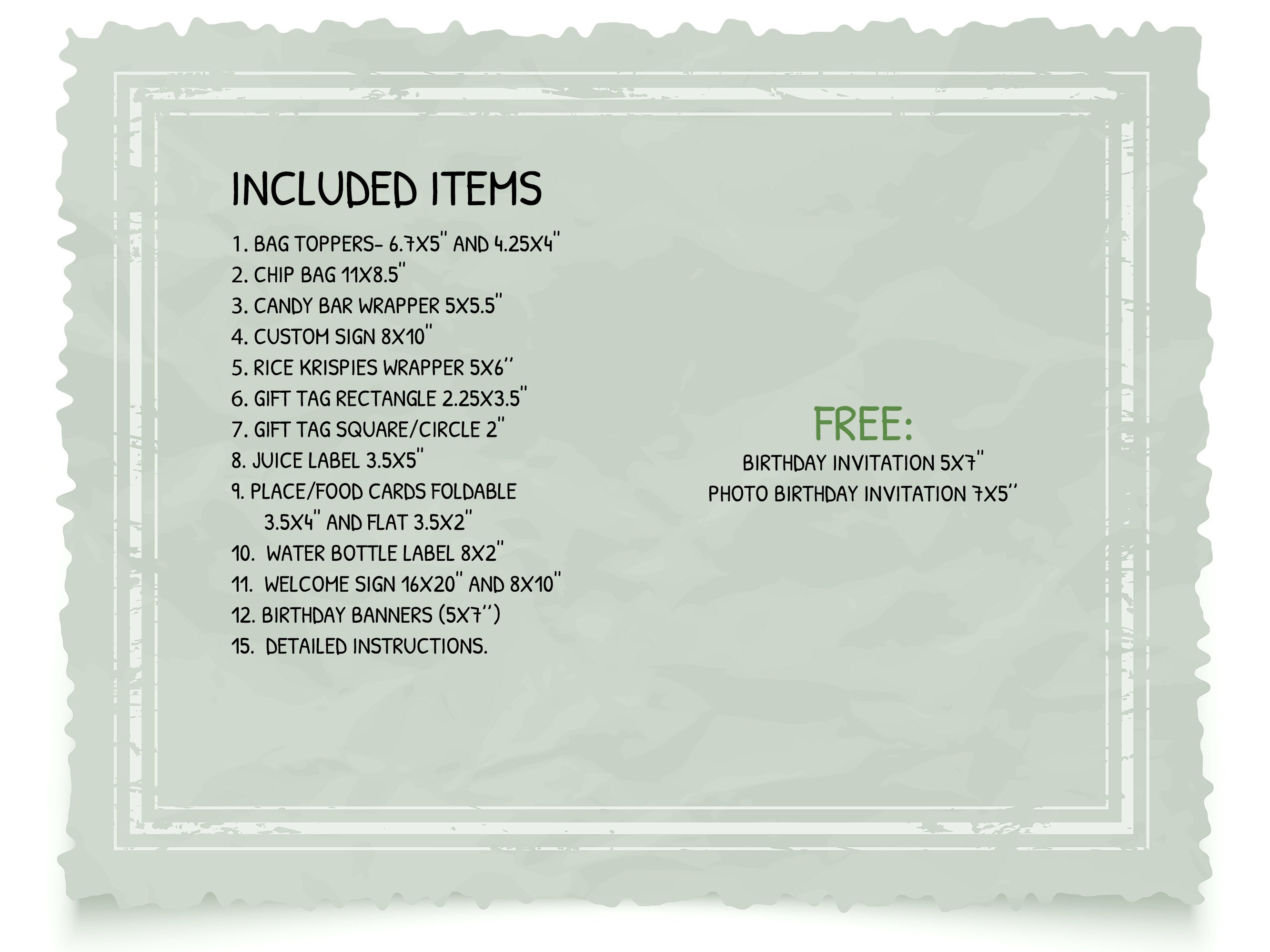 Editable Woodland Any Age Birthday Bundle Printable Forest - Etsy