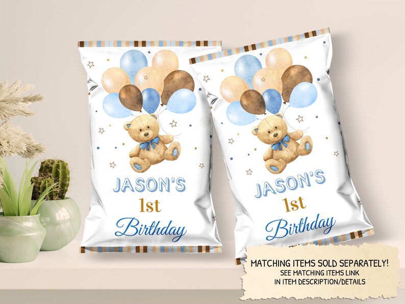 Editable Teddy Bear Gable Box Label Printable Teddy Bear Gift | Etsy