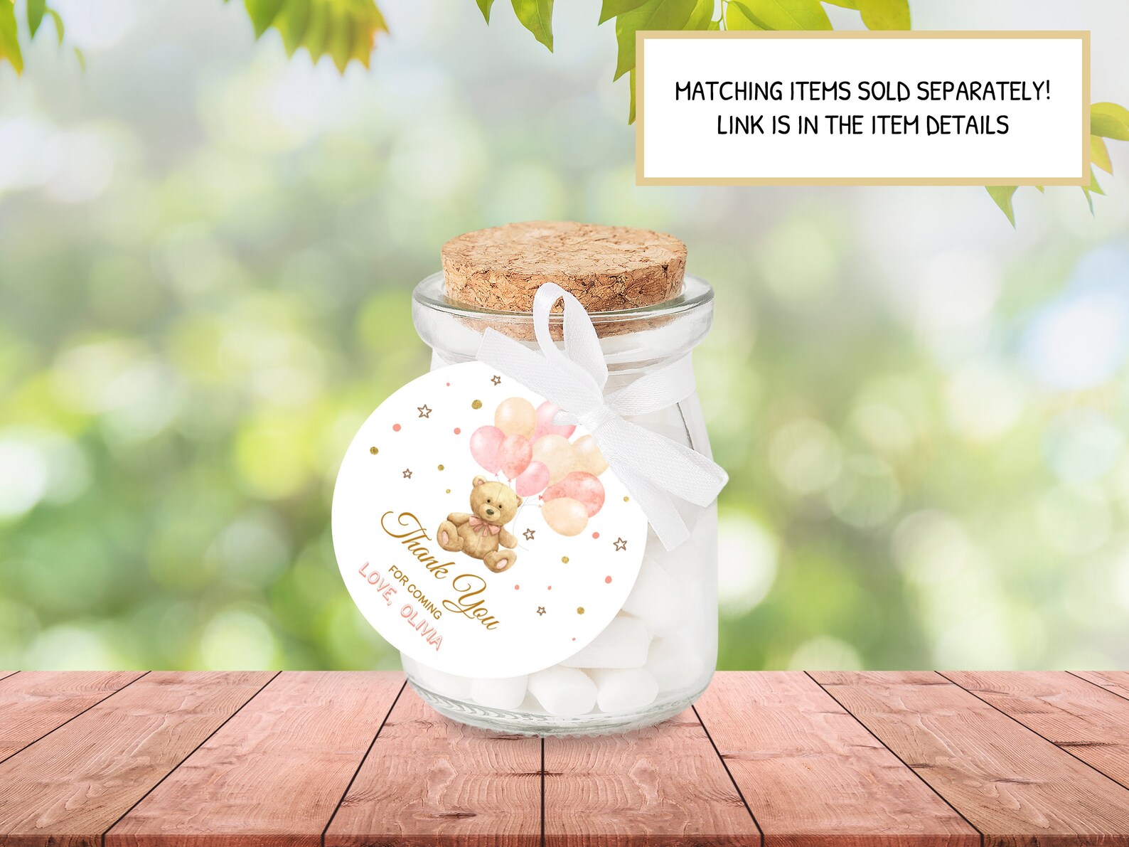 Editable Pink Peach Teddy Bear Baby Shower Girl Invitation | Etsy