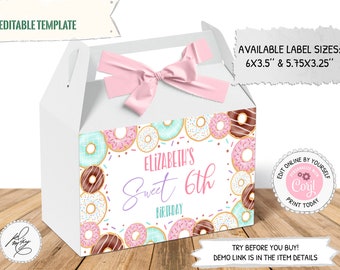 Printable Favor Tags Donut Seeds Gift Bag Toppers Donut - Etsy