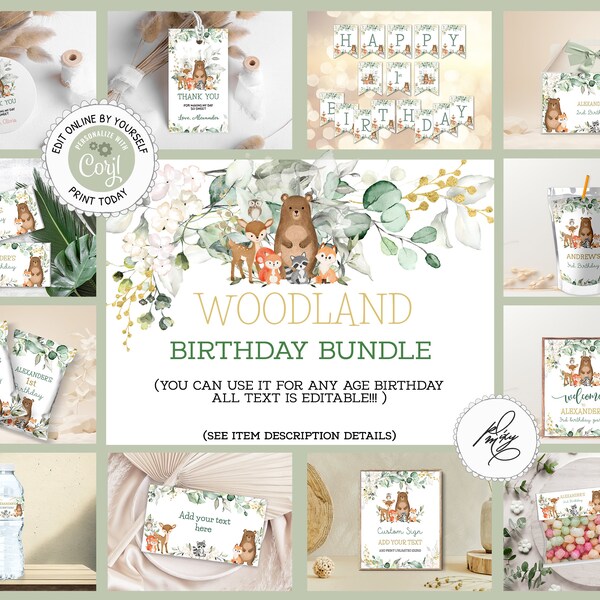Woodland Birthday - Etsy