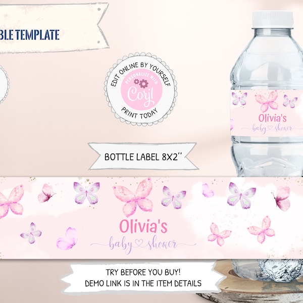 Butterfly Label - Etsy