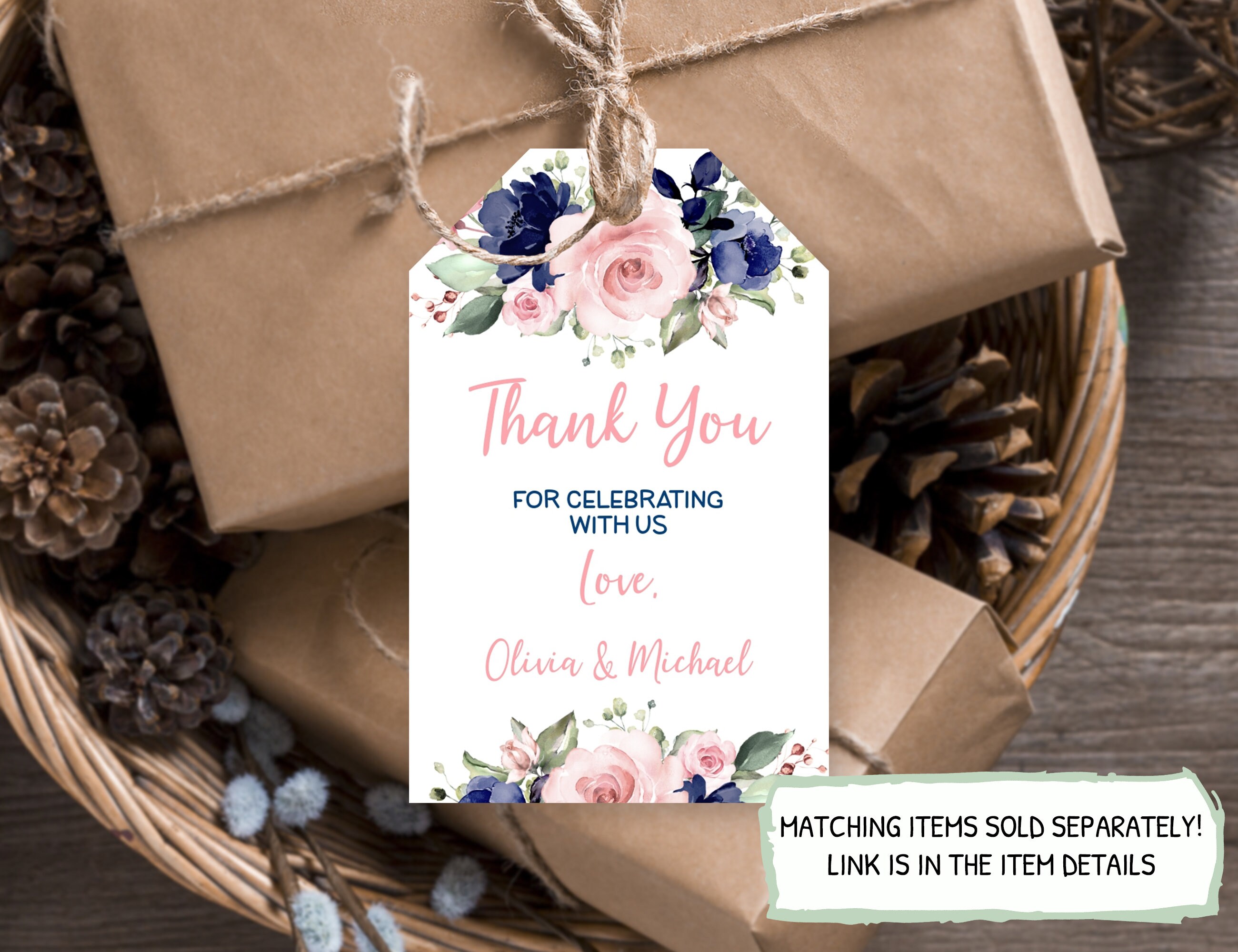 Editable Pale Pink & Navy Blue Custom Sign Baby Shower Party | Etsy