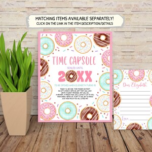Donut Happy Birthday Banner Editable Donut Birthday Party | Etsy