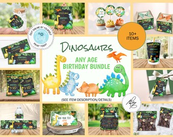Dinosaur Party Printable Bundle - Etsy