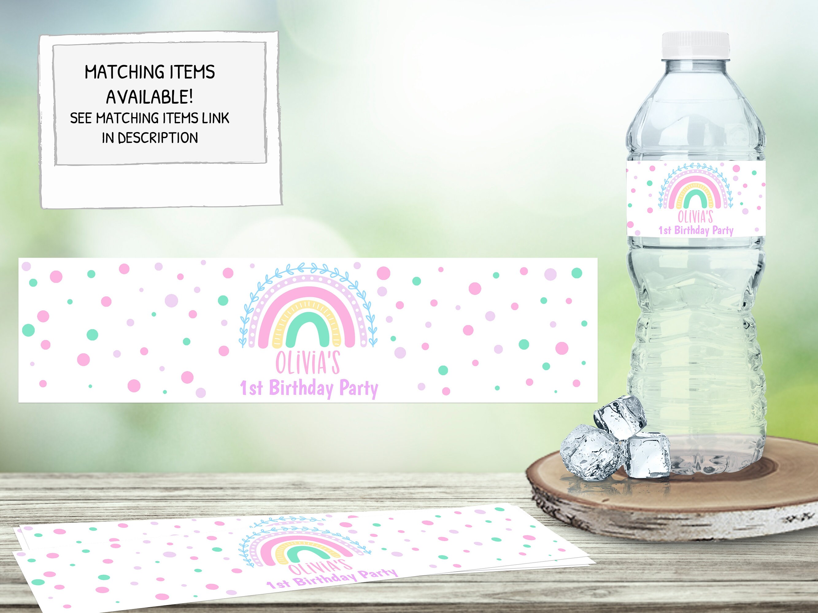 Editable Rainbow Favor Tag Pastel Rainbow Thank You Tag | Etsy